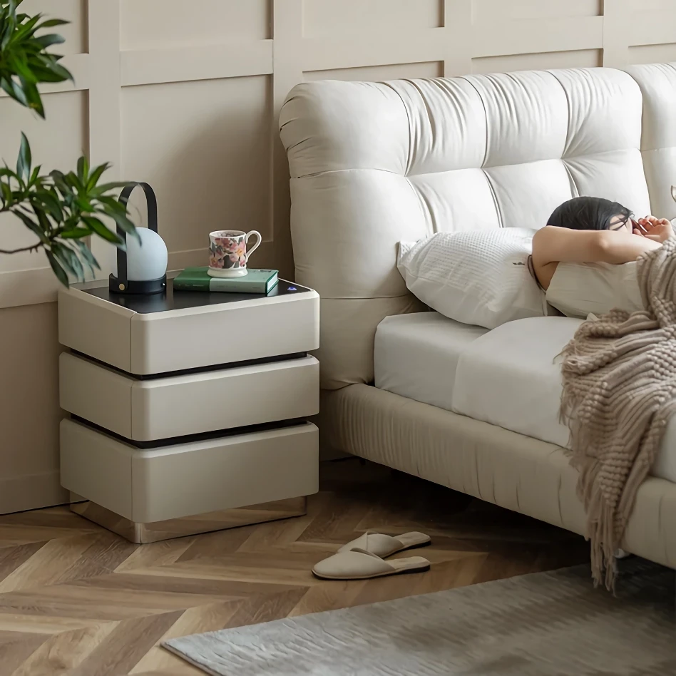 Mesa Lateral Smart Bedside Table