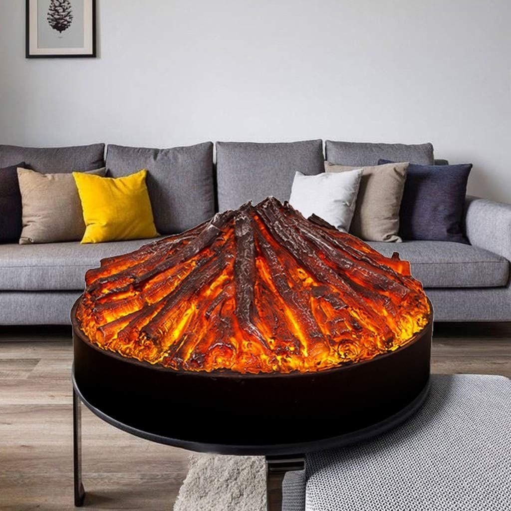 LED Charcoal Flame Simulation Fireplace