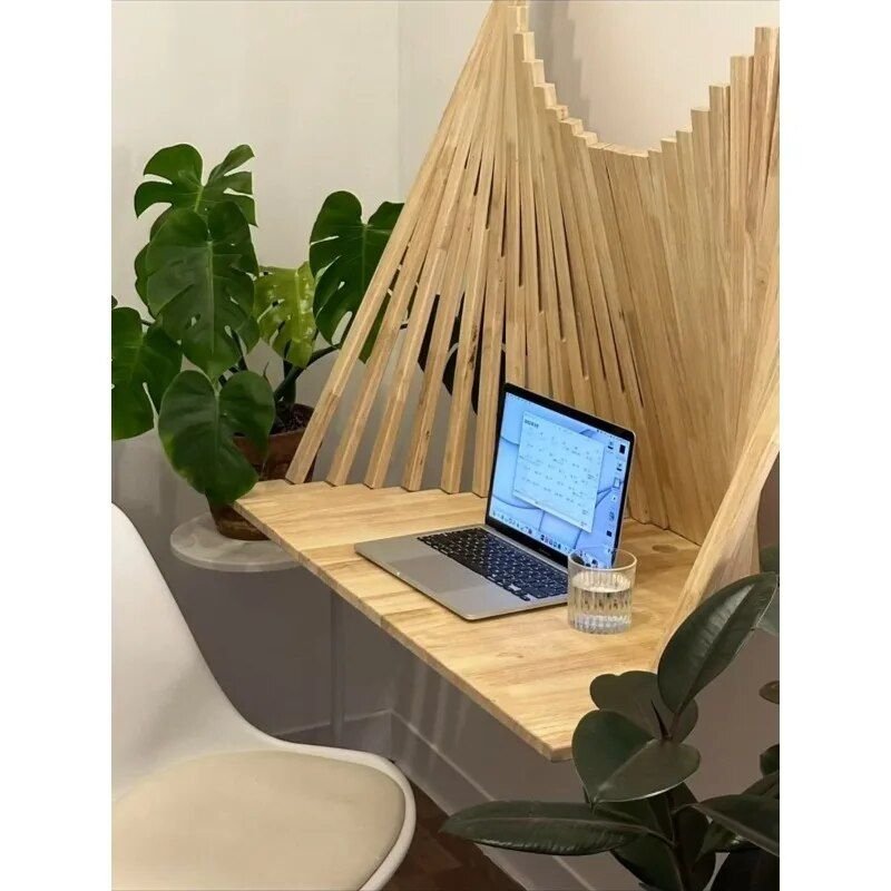 Modern English Countryside Folding Desk - Wall-Mounted, Space-Saving ...