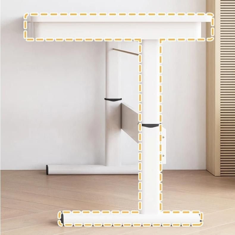 Modern Height-Adjustable Study Desk with Drawers for Small Spaces
