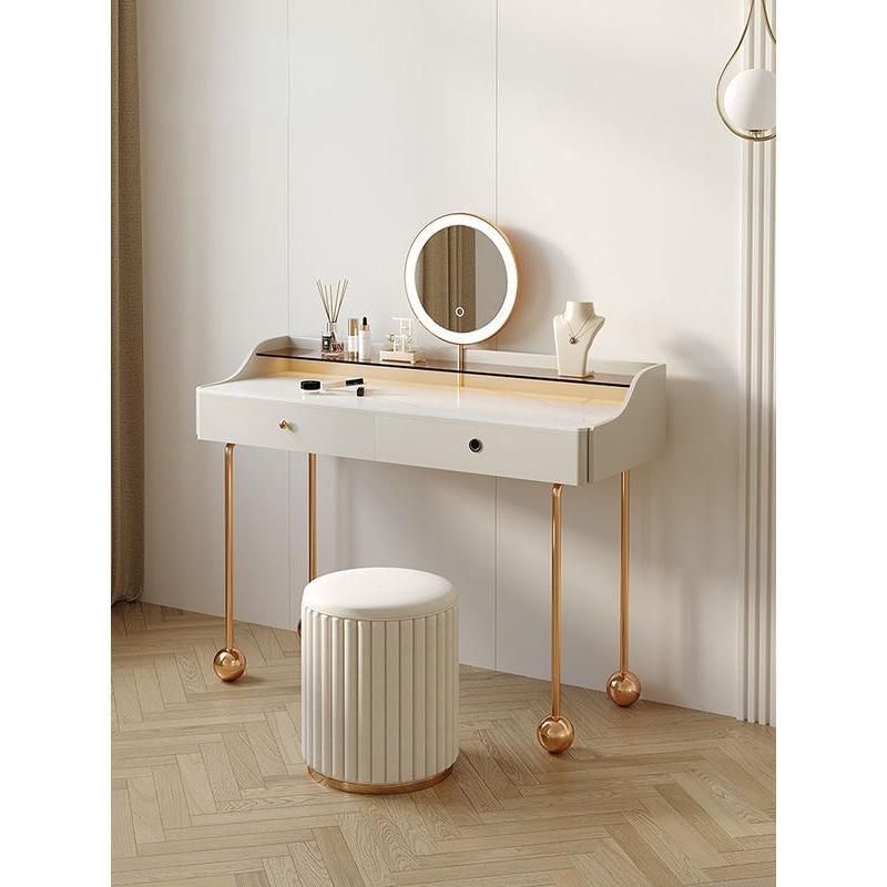 Modern Simplicity Stone Plate Dressing Table with Smart Fingerprint ...